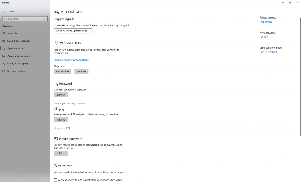 Using Windows Hello to enable fingerprint authentication – PwnDefend