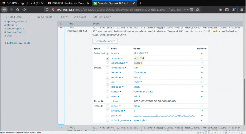 Configuring SYSLOG integration with F5 BIG-IP – PwnDefend