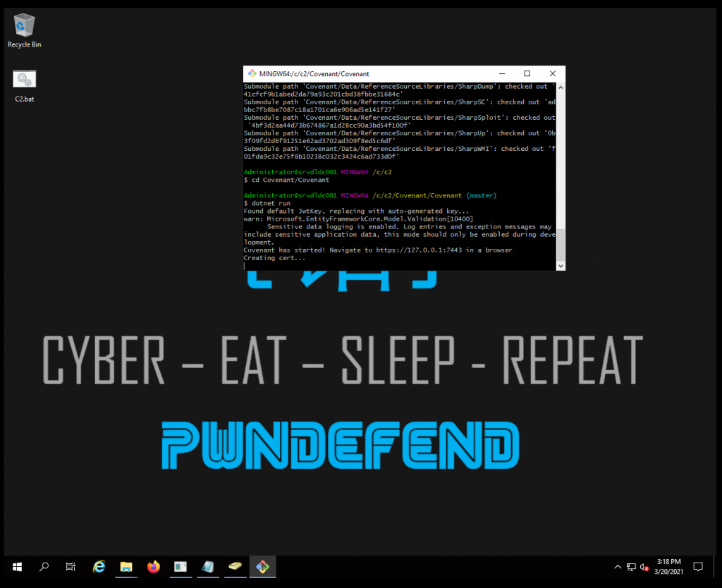 Installing Covenant C2 on Windows – PwnDefend