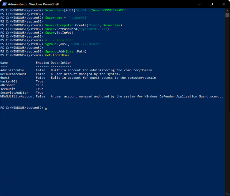 Windows admin 101 – Adding a local administrator account from the ...