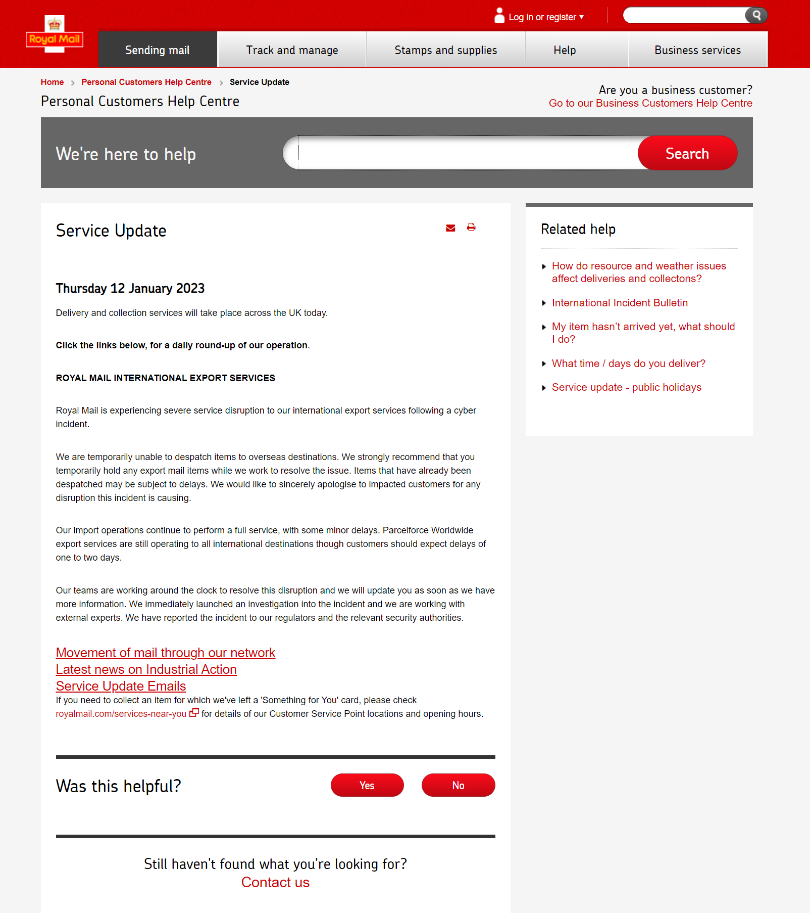 Royal Mail Cyber Incident – PwnDefend