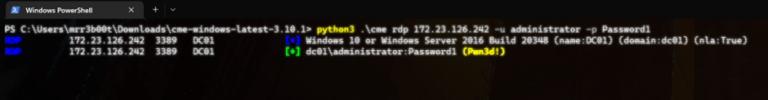 CrackMapExec (CME) on Windows – PwnDefend